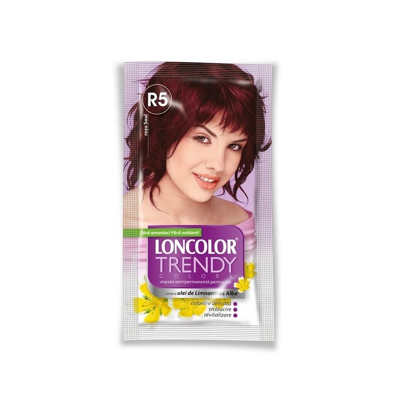 Vopsea de Par Semi-Permanenta fara Amoniac Loncolor Trendy Colors R5 ...