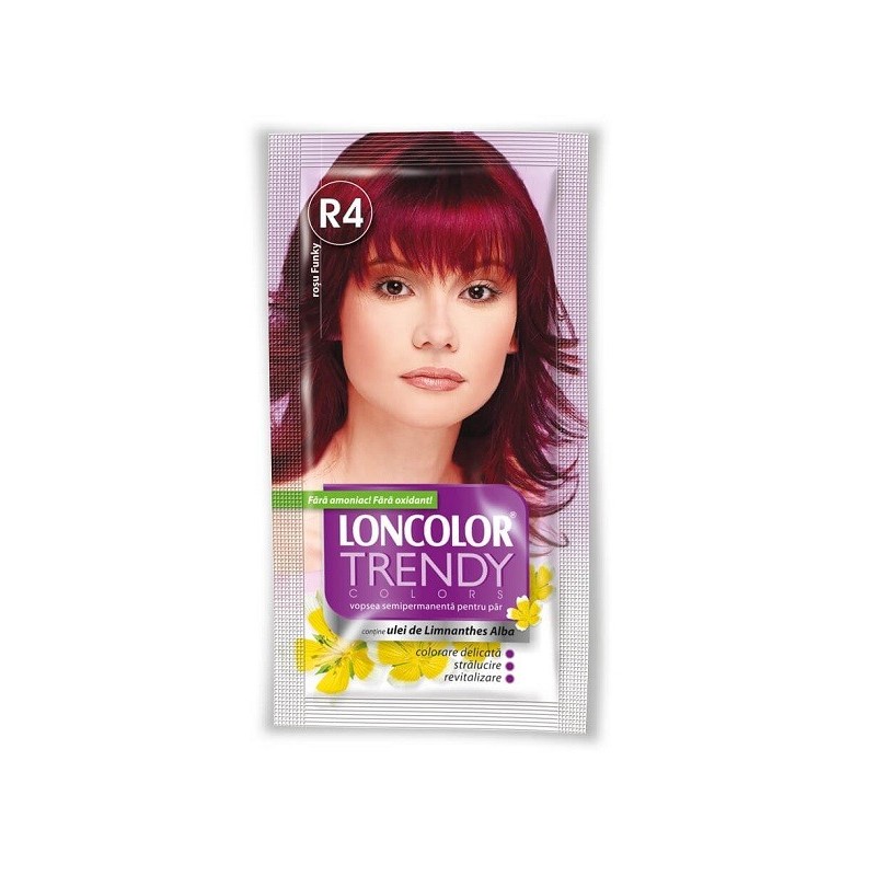 Vopsea de Par Semi-permanenta fara Amoniac Loncolor Trendy Colors R4 ...