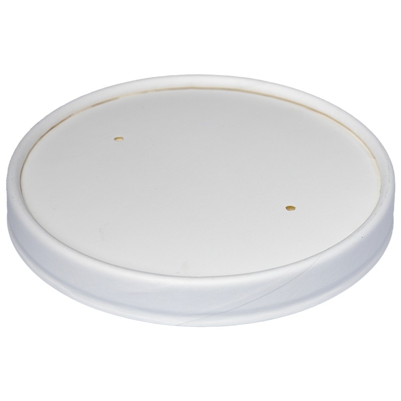 Capace Biodegradabile, Compostabile de Carton, PLA Albe, Diametru 115 ...