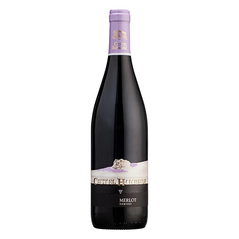 Vin Castel Huniade Cramele Recas, Merlot Rosu Demisec 0.75 l Oferta ...