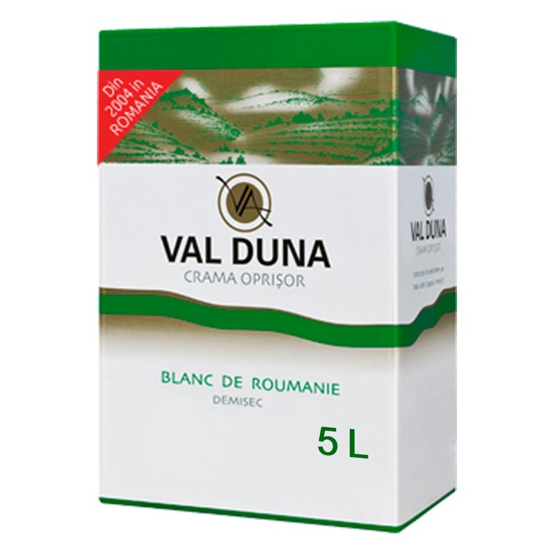 Vin Val Duna Oprisor Blanc de Roumanie, Alb Demisec, Bag in Box, Punga ...