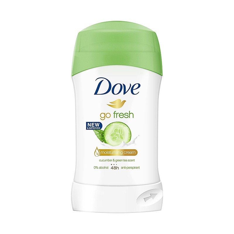 Deodorant Antiperspirant Stick Dove Go Fresh, Cucumber & Green Tea ...