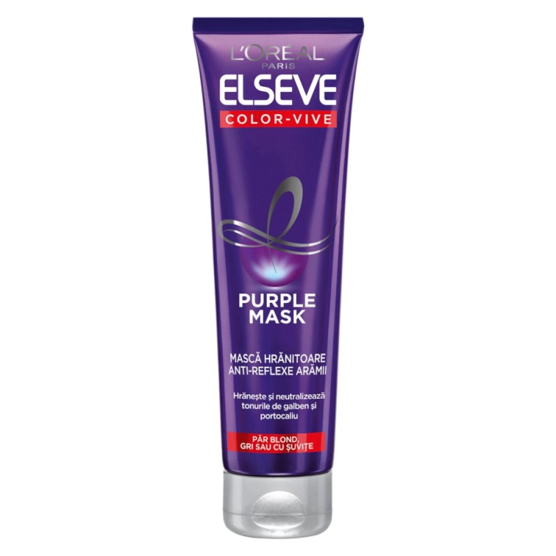 Masca de Par L'Oreal Paris Elseve Color Vive, pentru Par Blond /Gri ...