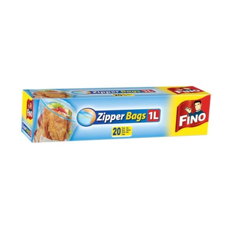Pachet 2 x 20 Pungi Alimentare Fino Zipper, 1 l Oferta Pret - Trada.ro