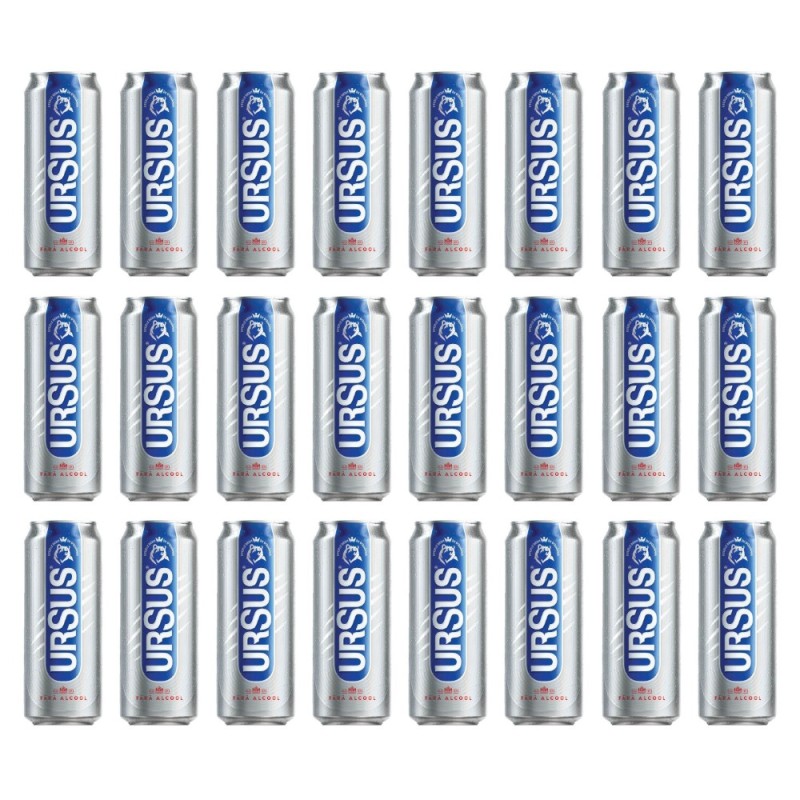 Bere Blonda fara Alcool Ursus, Doza, 24 x 0.5 l Oferta Pret - Trada.ro