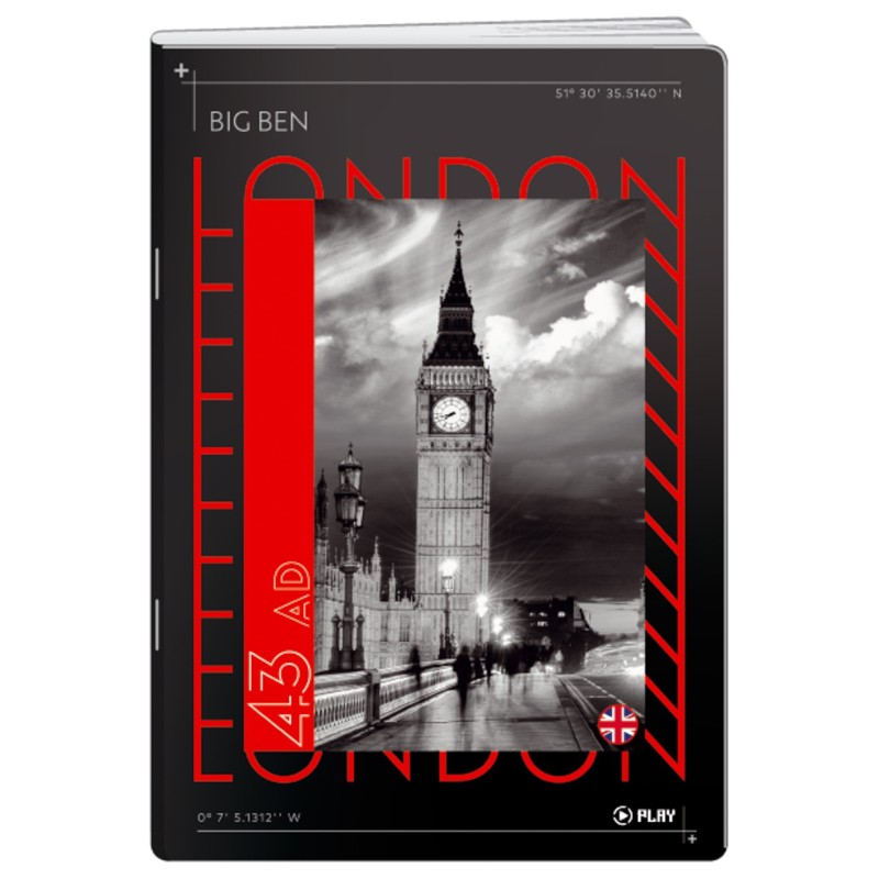 Caiet A4 Matematica, 42 File, 80 g, Coperta Londra, Varianta 4 Oferta ...