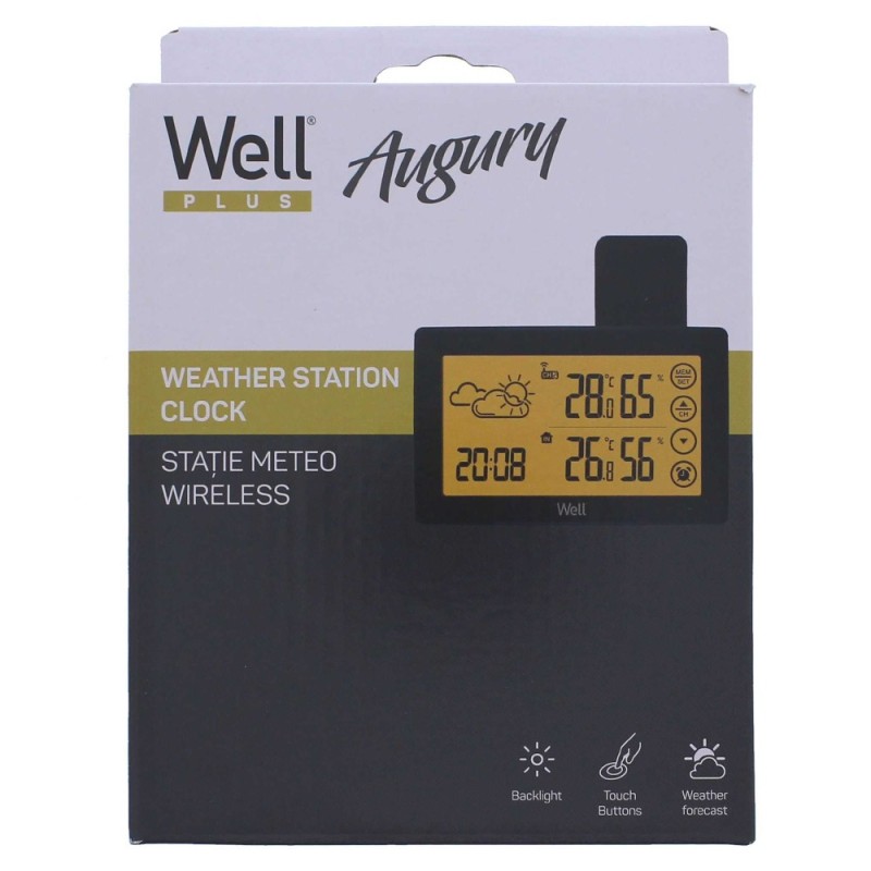 Statie Meteo Well Augury, cu Senzor Extern, Umiditate, Temperatura ...