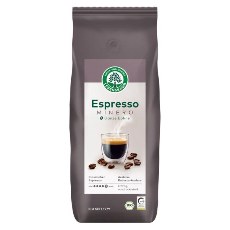Cafea Bio Boabe Lebensbaum Expresso Minero Clasic, 1 kg Oferta Pret ...