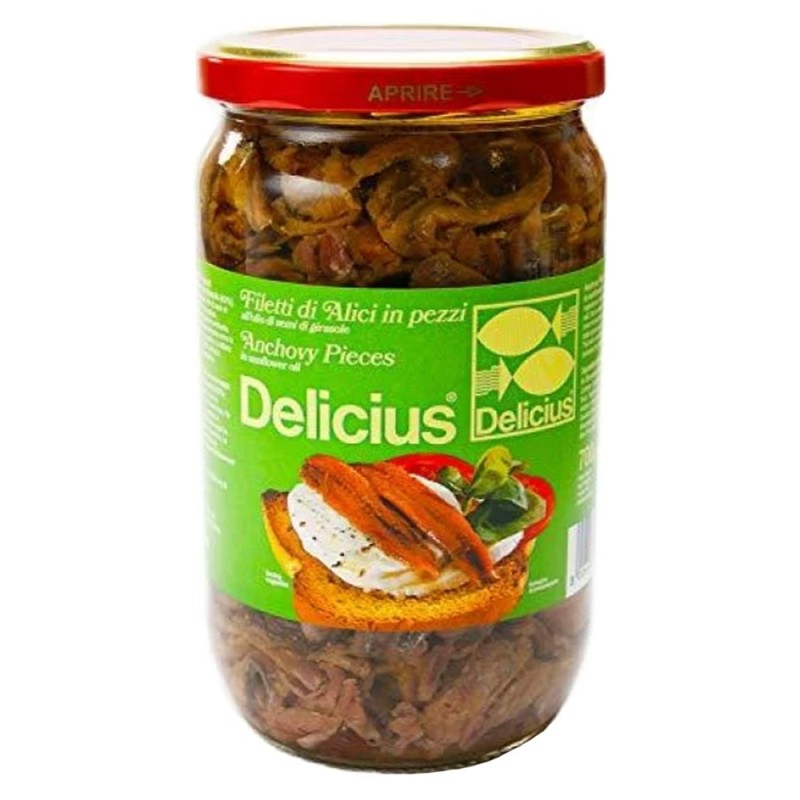 File de Ansoa in Ulei de Floarea Soarelui Delicius, 700 g Oferta Pret ...