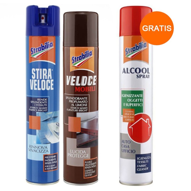 Pachet Strabilia, Apret Rufe Spray 500 ml, Spray Mobila 400 ml si ...