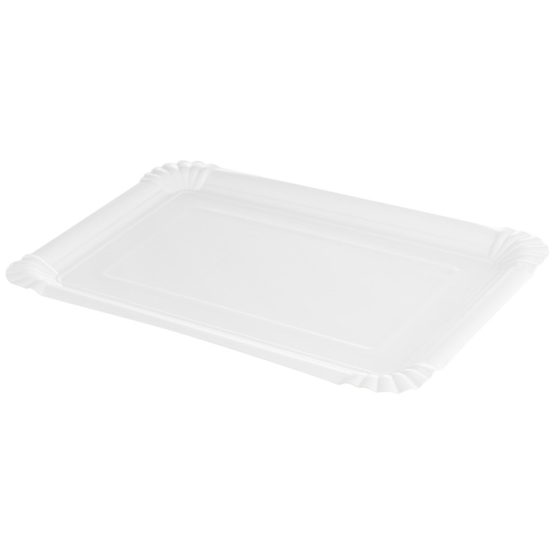 Tavite Carton Dreptunghiulare Albe 16 x 23 cm, 250 Bucati Oferta Pret ...