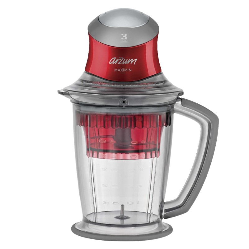 Tocator Fructe si Legume, 400 W, 1500 ml, Rosu, Arzum Maximin Oferta ...