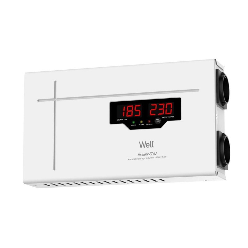 Stabilizator Automat de Tensiune cu Releu 500VA / 300W, Well Oferta ...