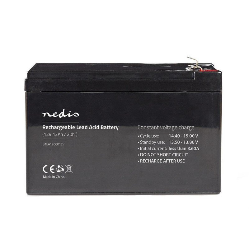 Acumulator Plumb Acid 12V / 12Ah, Terminal F1, Nedis Oferta Pret - Trada.ro