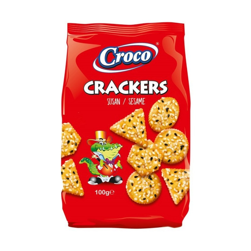 Biscuiti cu Susan Croco Crackers, 100 g Oferta Pret - Trada.ro
