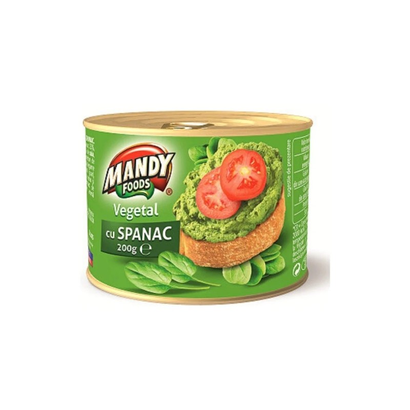 Pasta Vegetala cu Spanac Mandy, 200 g Oferta Pret - Trada.ro