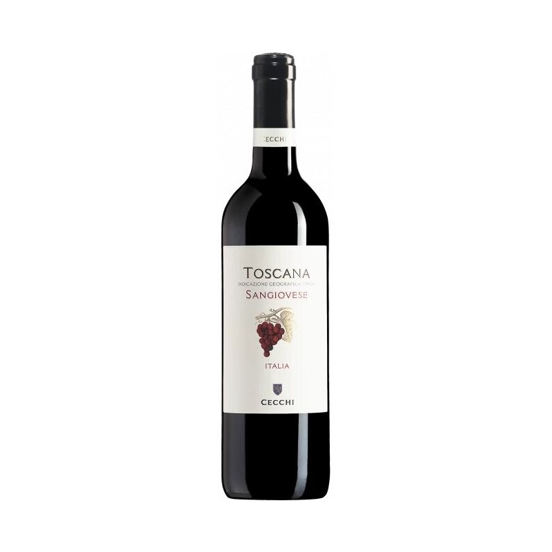 Set 5 Sticle Vin Cecchi Toscana Sangiovese IGT, Rosu, Sec, 0.75 l ...