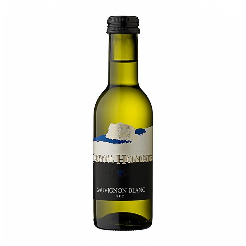 Set 26 x Sticle Vin Alb, Castel Huniade, Sauvignon Blanc, Sec, 0.187 l ...