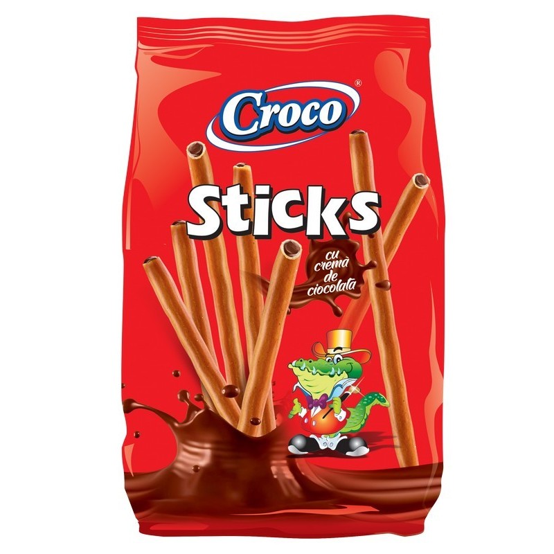 Sticksuri cu Crema de Ciocolata Croco, 80 g Oferta Pret - Trada.ro