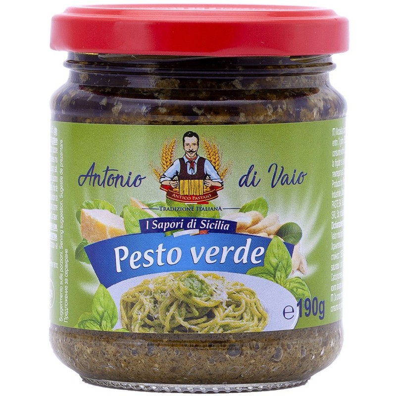 Sos Pesto Verde pentru Paste Antonio di Vaio, 190 g Oferta Pret - Trada.ro