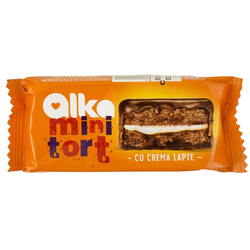 Prajitura Casei Mini Tort cu Crema de Lapte Alka, 30 g Oferta Pret ...