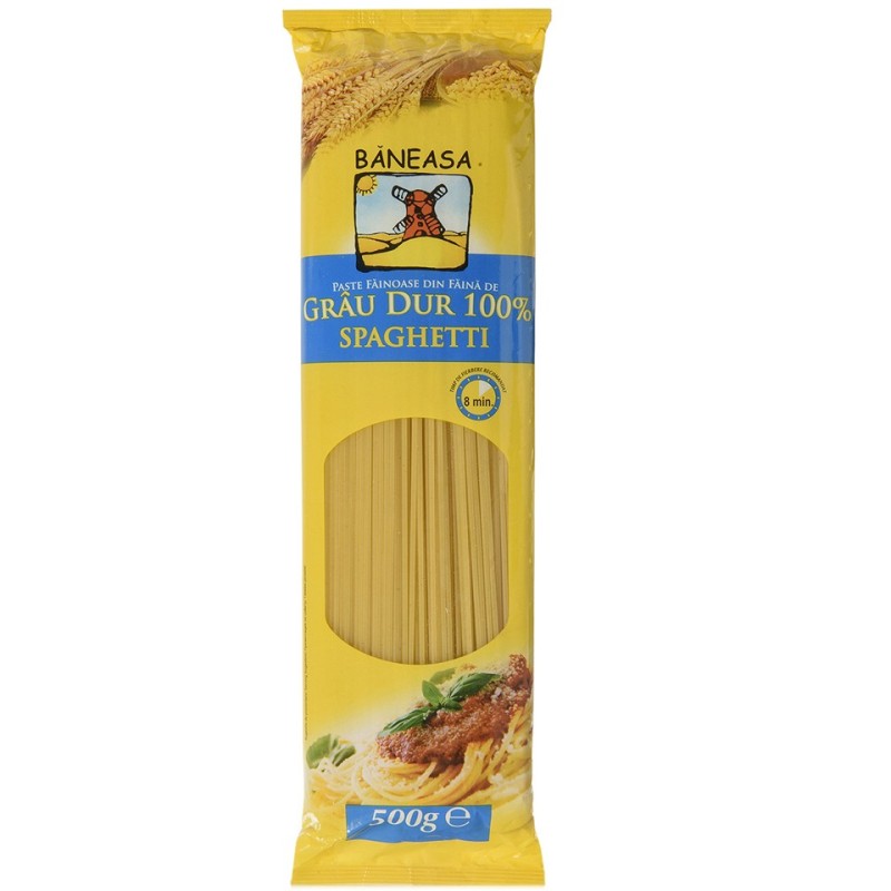 Paste Spaghetti din Grau Dur Baneasa, 500 g Oferta Pret - Trada.ro
