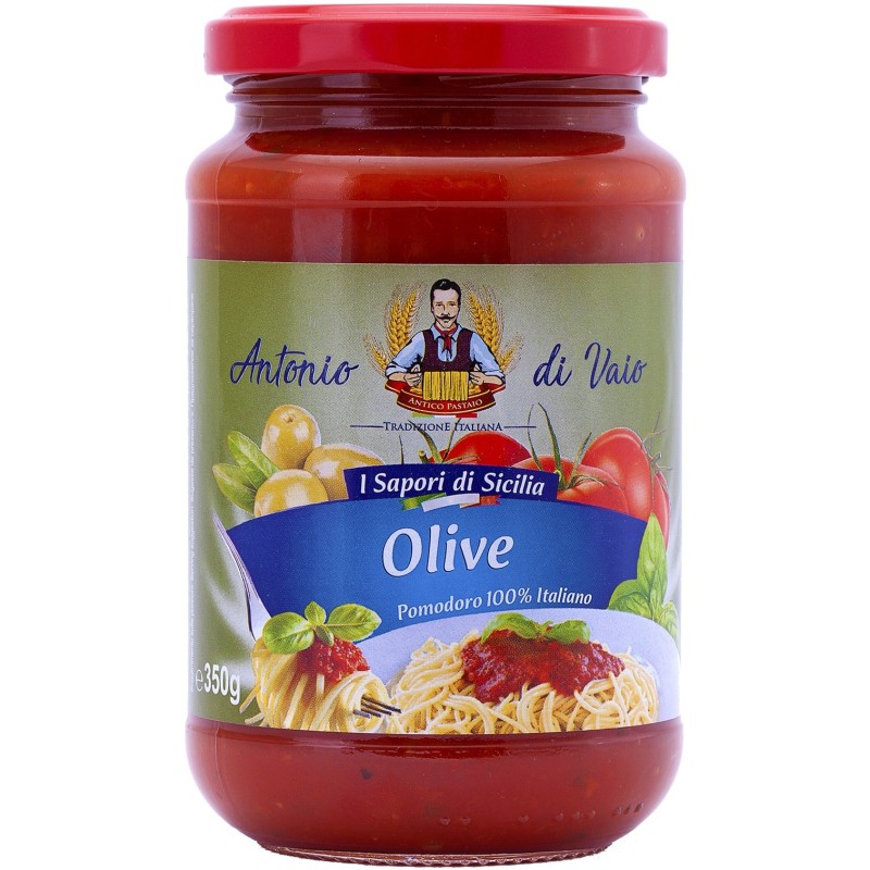 Sos cu Masline pentru Paste Antonio di Vaio, 350 g Oferta Pret - Trada.ro