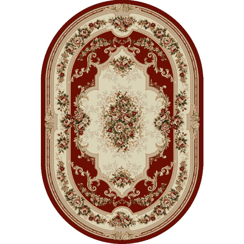 Covor Oval, 60 x 110 cm, Rosu, Lotos 574 Oferta Pret - Trada.ro - Trada ...